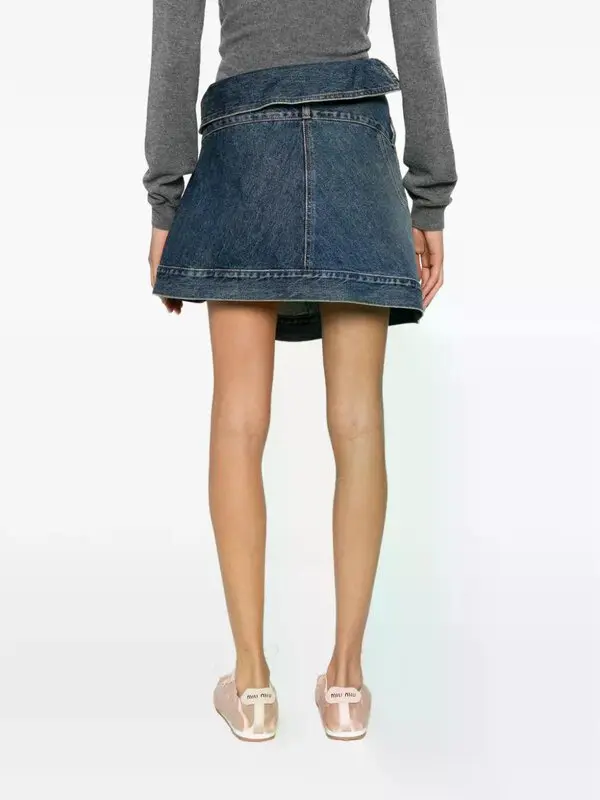 AUGUST BARRON Asymmetric Fold-over Skirt