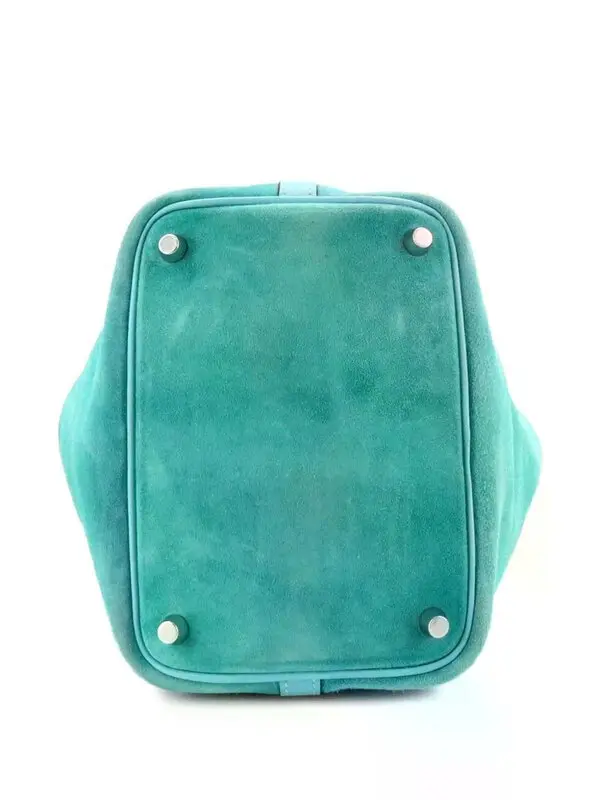 Hermès Picotin Lock Bag Dobliss Suede And Swift Pm - Blue