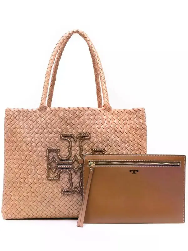 Tory Burch Mcgraw Dragon Woven Tote Bag