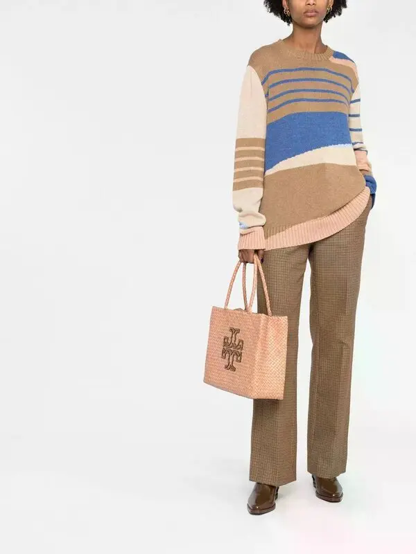 Tory Burch Mcgraw Dragon Woven Tote Bag