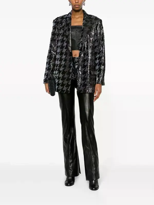 Iceberg Dogtooth-print Sequinned Blazer