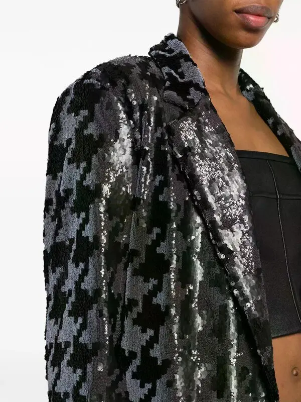 Iceberg Dogtooth-print Sequinned Blazer