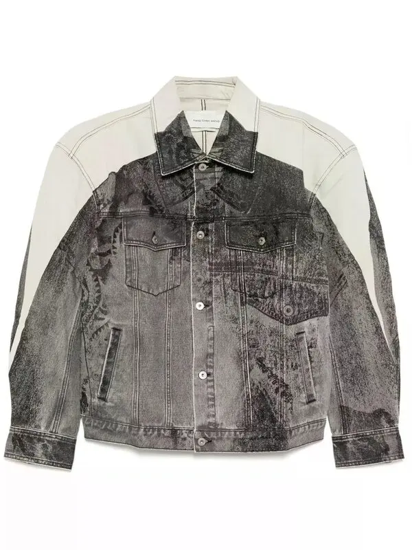 FENG CHEN WANG Denim Jacket - Grey