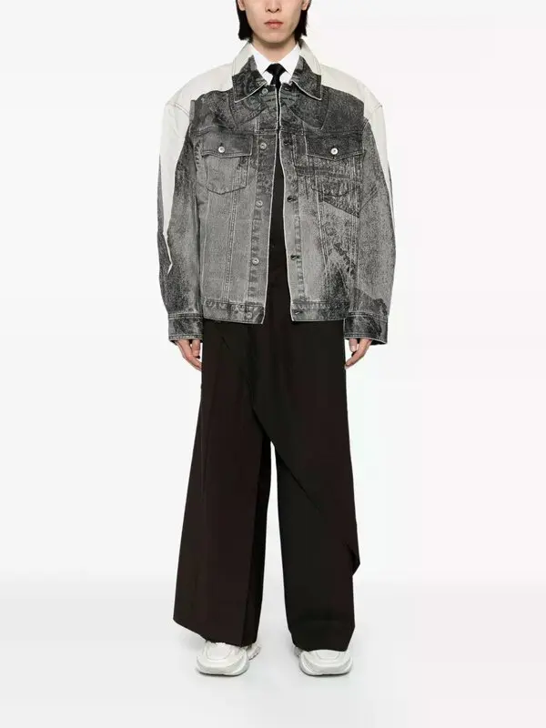 FENG CHEN WANG Denim Jacket - Grey