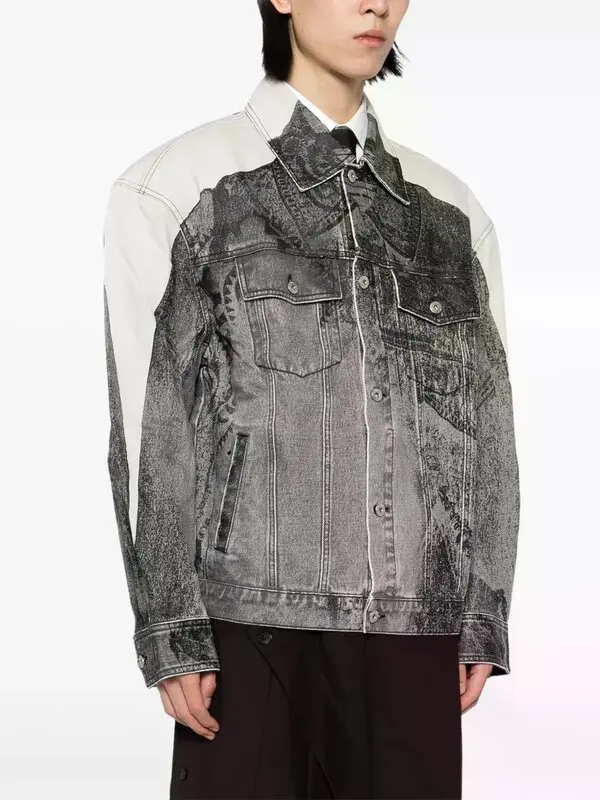 FENG CHEN WANG Denim Jacket - Grey