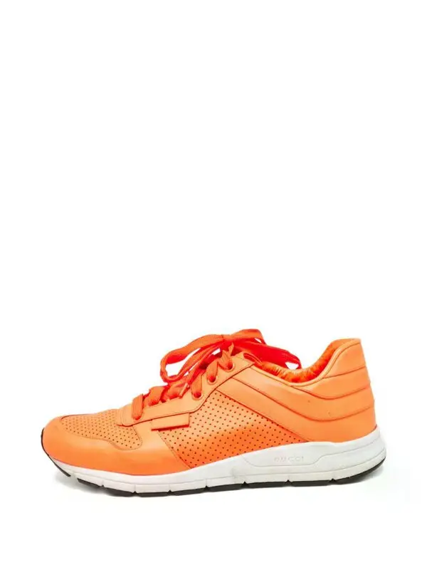 Gucci Leather Lace-up Sneakers