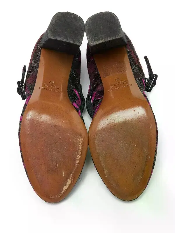 Etro 95mm Patterned Jacquard Mary Jane Pumps