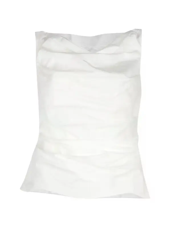Simkhai Maisel Draped Top - White