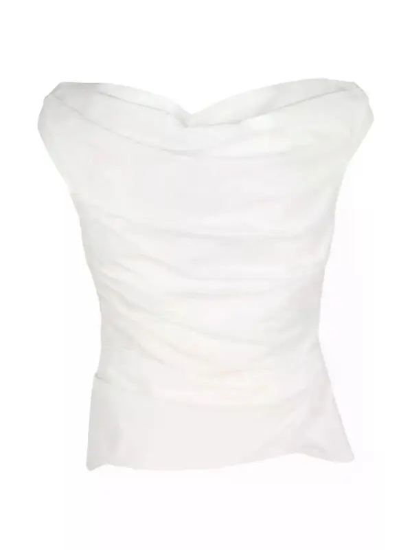 Simkhai Maisel Draped Top - White