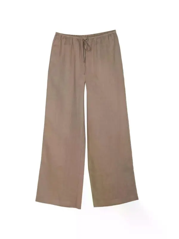 FRAME Drawstring Linen Trousers