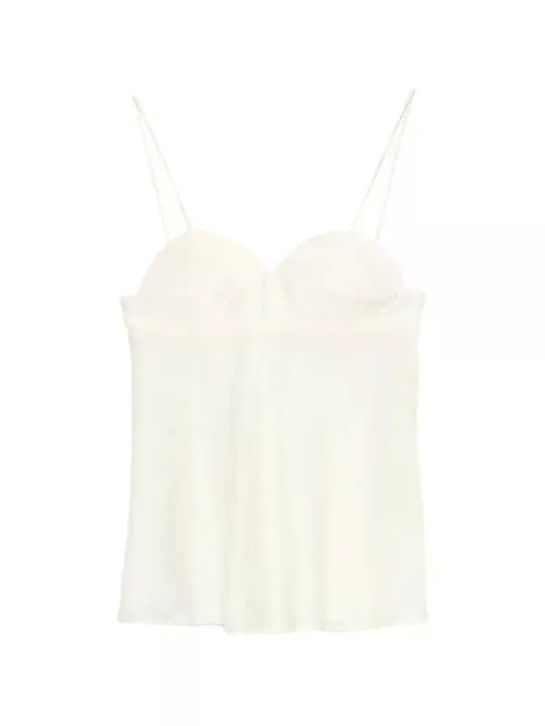 CORDERA Sweetheart Neck Spaghetti-strap Top - Neutrals