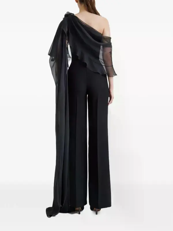 GEMY MAALOUF Ruffled One-shoulder Jumpsuit