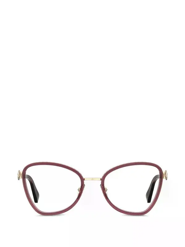 Moschino Full-rim Cat-eye Glasses - Red