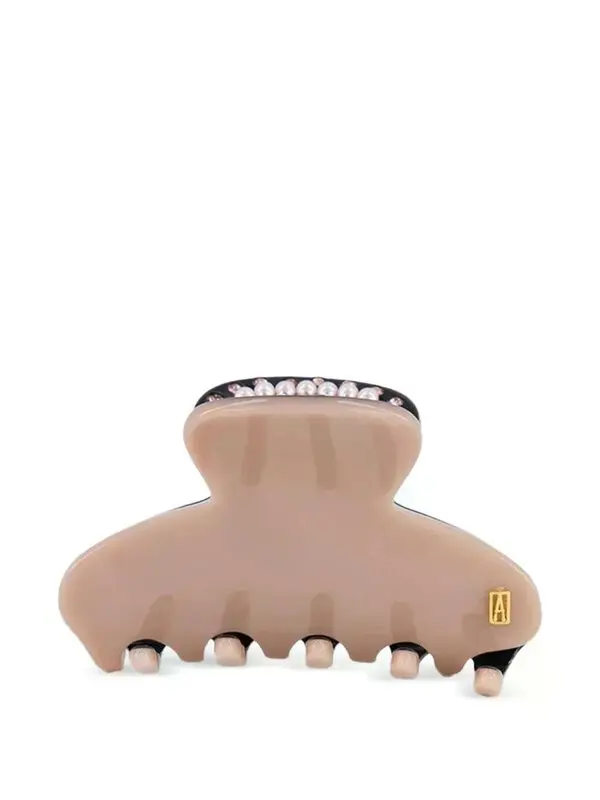 Alexandre De Paris Crystal-embellished Hair Clip - Brown