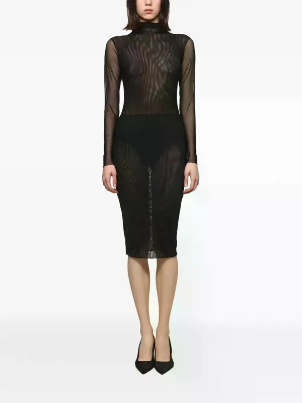 ATU BODY COUTURE Midi Skirt Set - Black