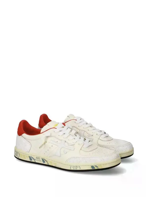 Premiata Clay Crackled-effect Sneakers