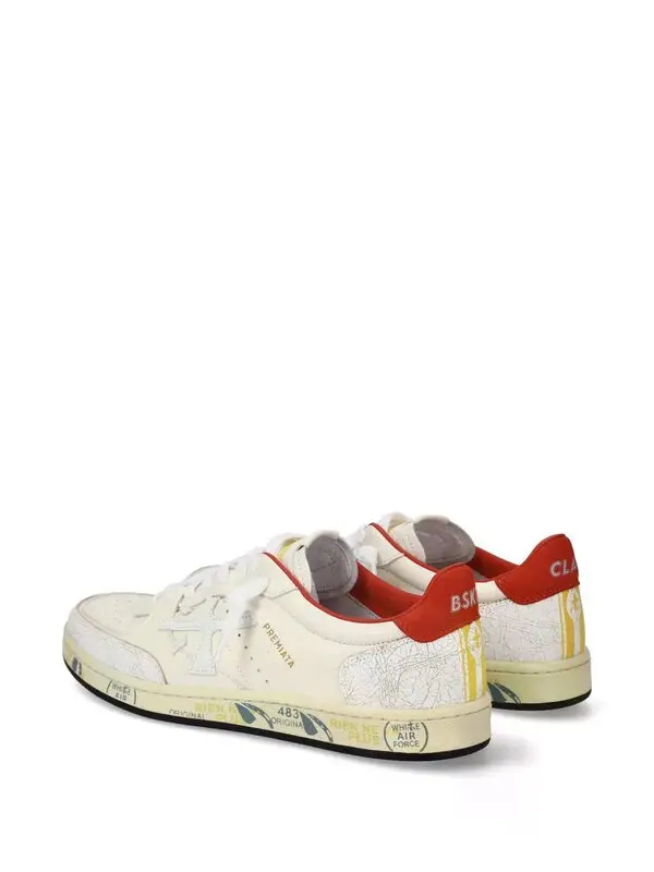 Premiata Clay Crackled-effect Sneakers