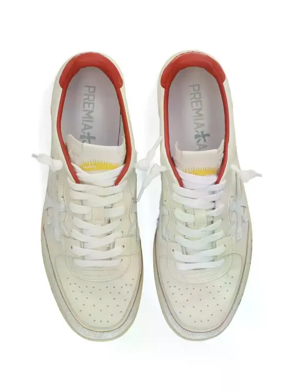 Premiata Clay Crackled-effect Sneakers
