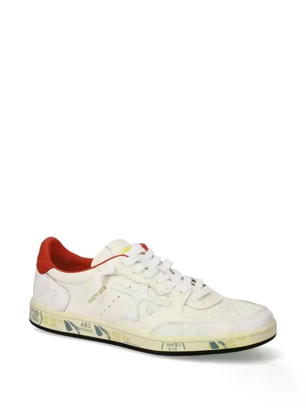 Premiata Clay Crackled-effect Sneakers