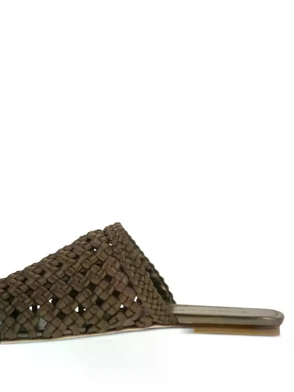 STUART WEITZMAN Marina Interwoven Satin Mules