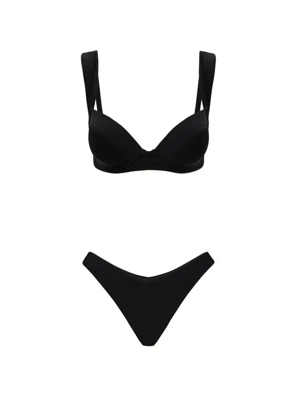 NOIRE SWIMWEAR Ava Ivy Underwired Bikini - Black