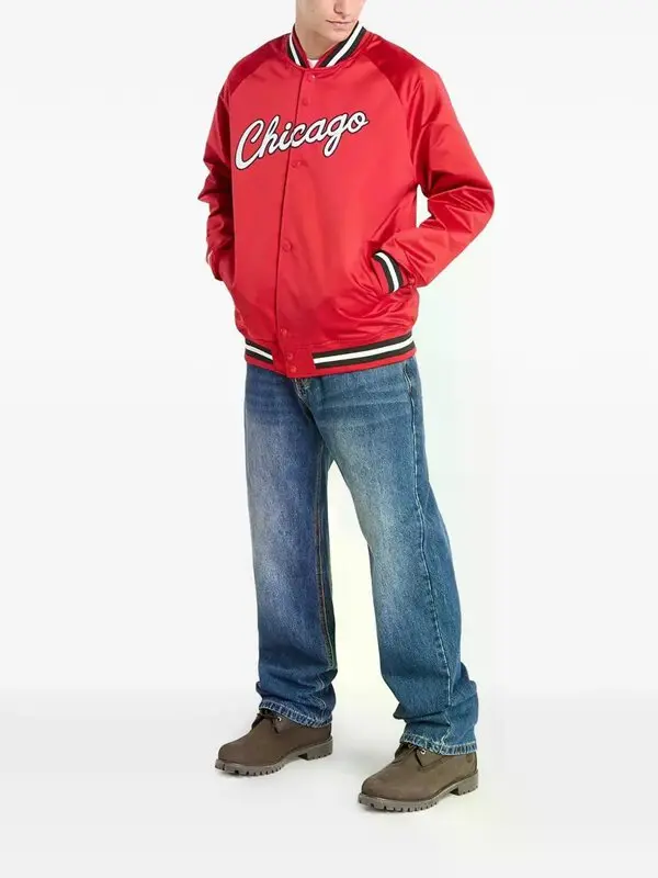 Mitchell & Ness Nba Logo-print Bomber Jacket