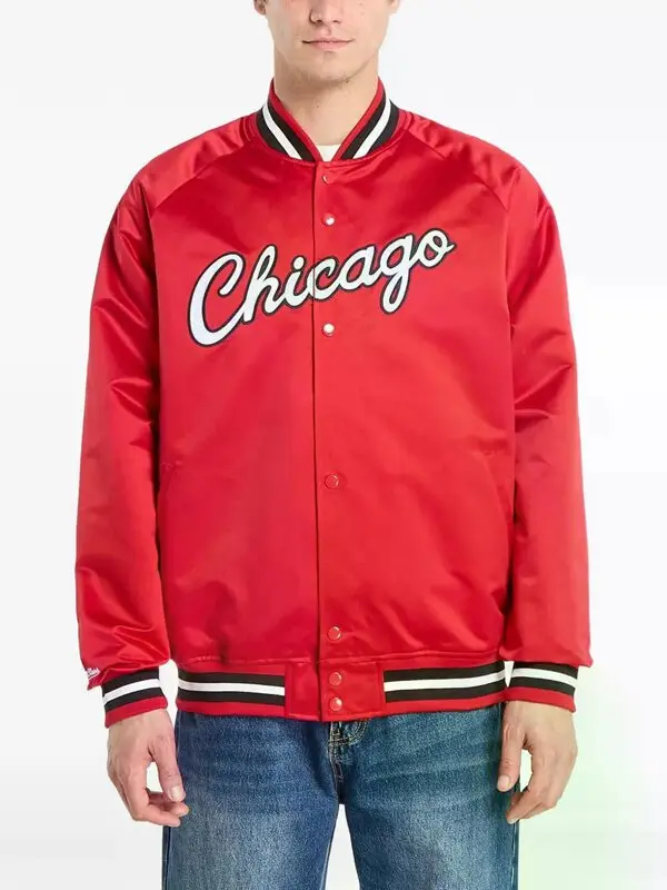 Mitchell & Ness Nba Logo-print Bomber Jacket