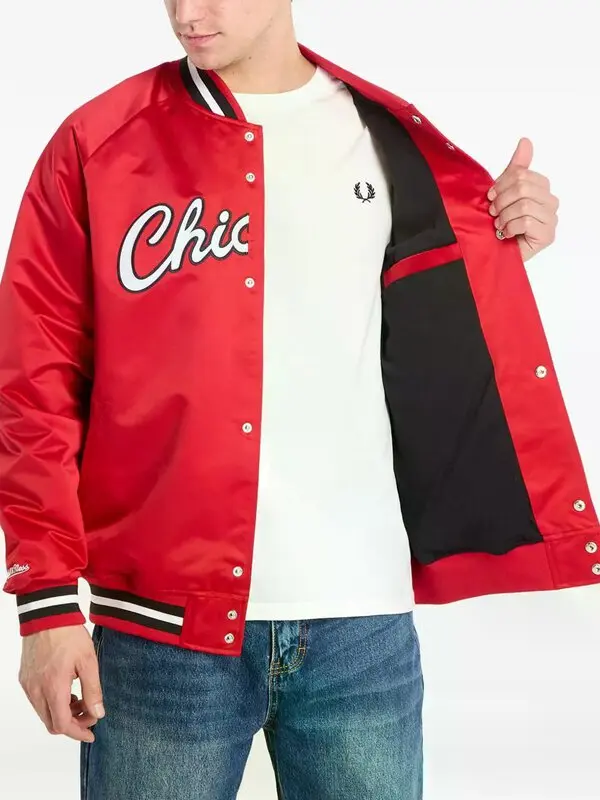 Mitchell & Ness Nba Logo-print Bomber Jacket