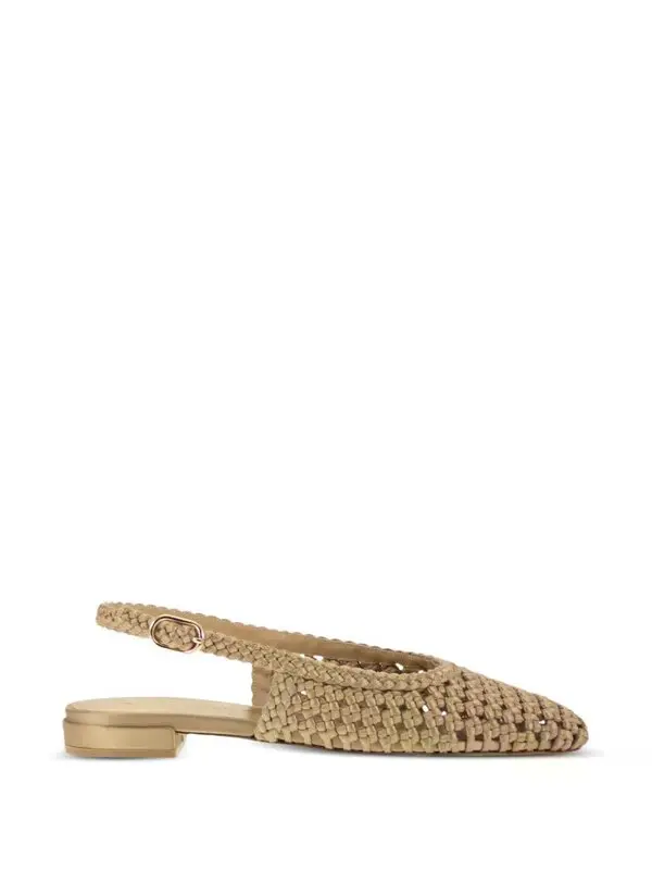 STUART WEITZMAN Marina Woven Slingback Ballet Flats