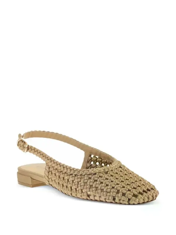 STUART WEITZMAN Marina Woven Slingback Ballet Flats