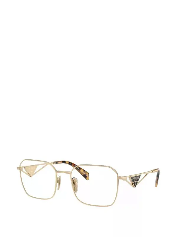 Prada Square-frame Glasses - Gold