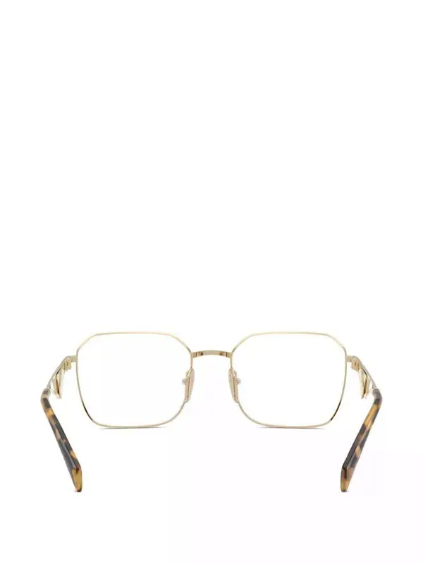Prada Square-frame Glasses - Gold