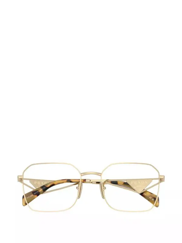 Prada Square-frame Glasses - Gold