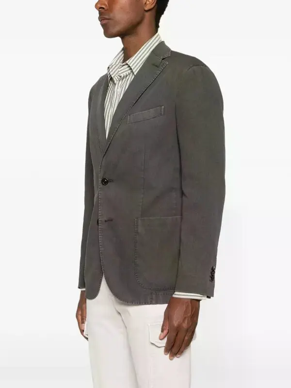 Boglioli K-jacket Single-breasted Patch-pocket Blazer - Grey