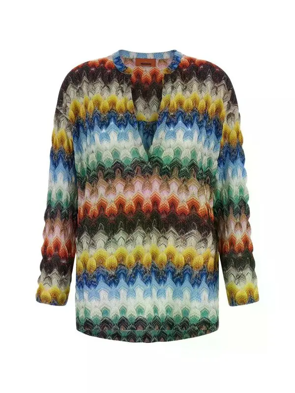 Missoni Lamé Raschel-knit Blouse