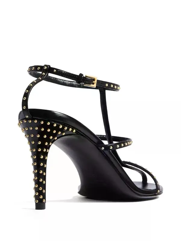Khaite Cage Heeled Sandals - Black