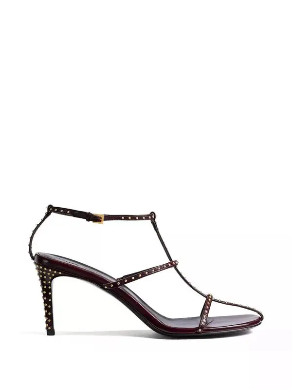 Khaite Cage Heeled Sandals - Red