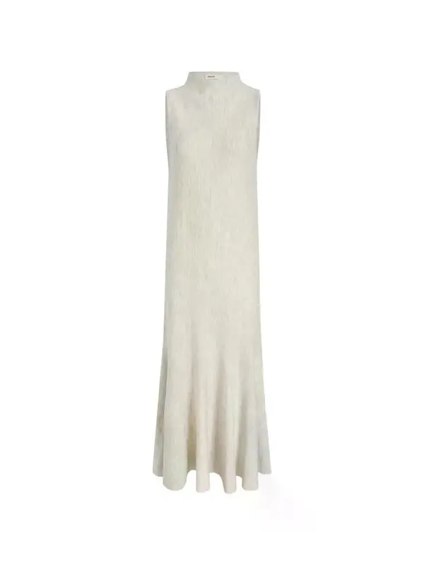 Khaite Margo Merino Wool Knit Dress - Neutrals