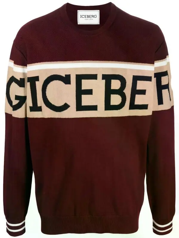 Iceberg Logo Intarsia-knit Jumper
