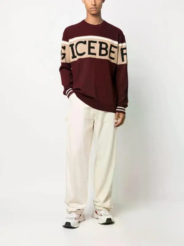Iceberg Logo Intarsia-knit Jumper
