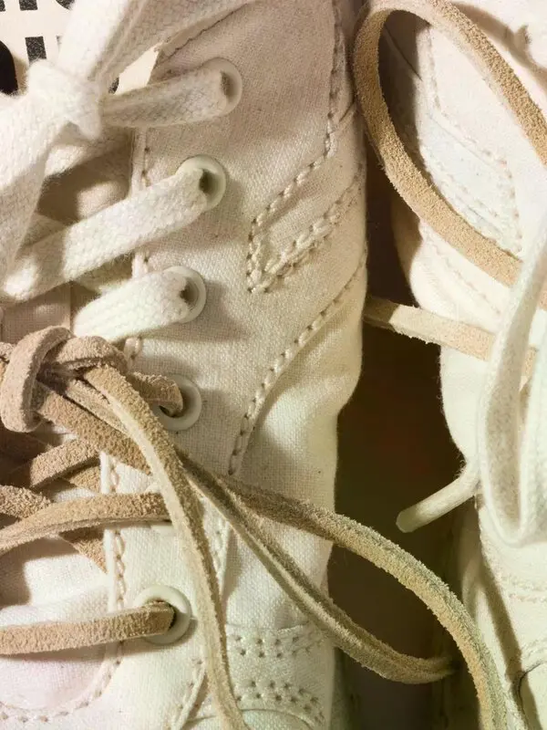 Miu Miu Gymnasium Canvas Espadrille Sneakers - Neutrals