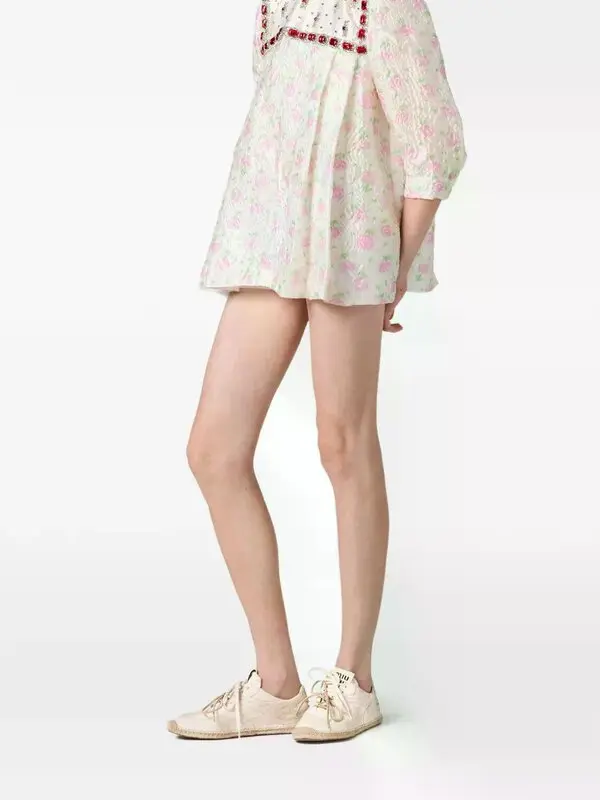 Miu Miu Gymnasium Canvas Espadrille Sneakers - Neutrals