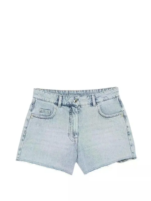 Patrizia Pepe Frayed-hem Denim Shorts