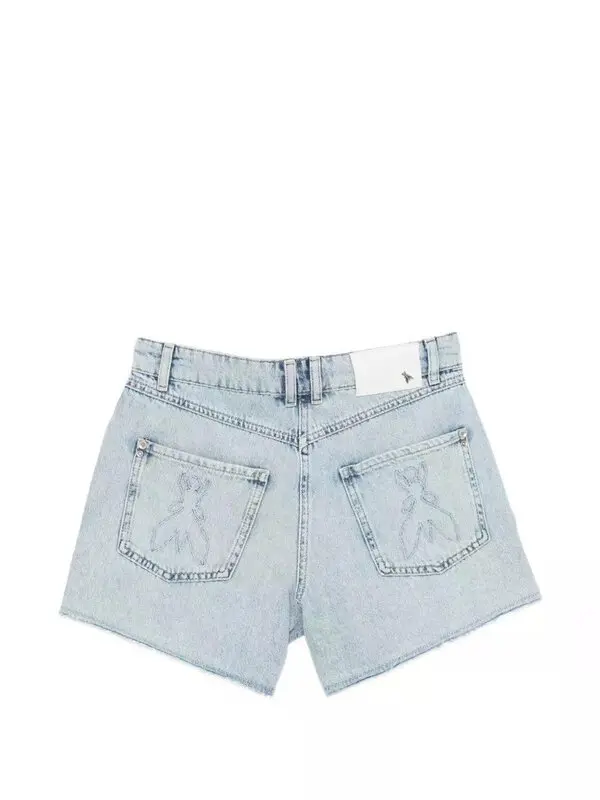 Patrizia Pepe Frayed-hem Denim Shorts