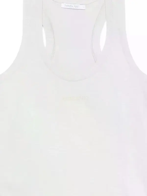 Patrizia Pepe Racerback Jersey Tank Top