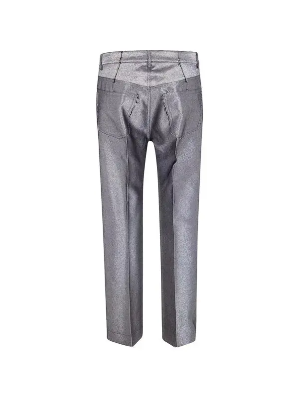SAPIO Metallic-finish Trousers