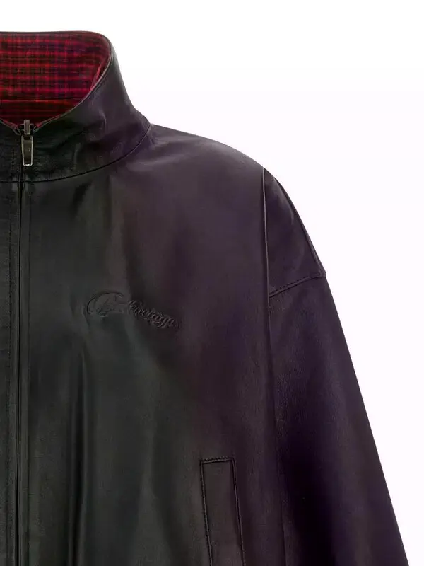 Balenciaga Reversible Leather Jacket - Black