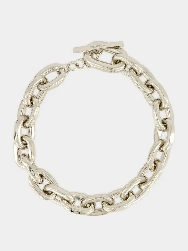 Rabanne Xl Link Choker Necklace - Silver