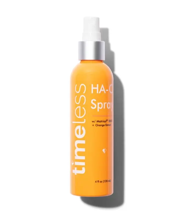 TIMELESS SKIN CARE Hydrating Matrixyl 3000 Peptides + Hyaluronic Acid Facial Spray W/ 4oz - Orange
