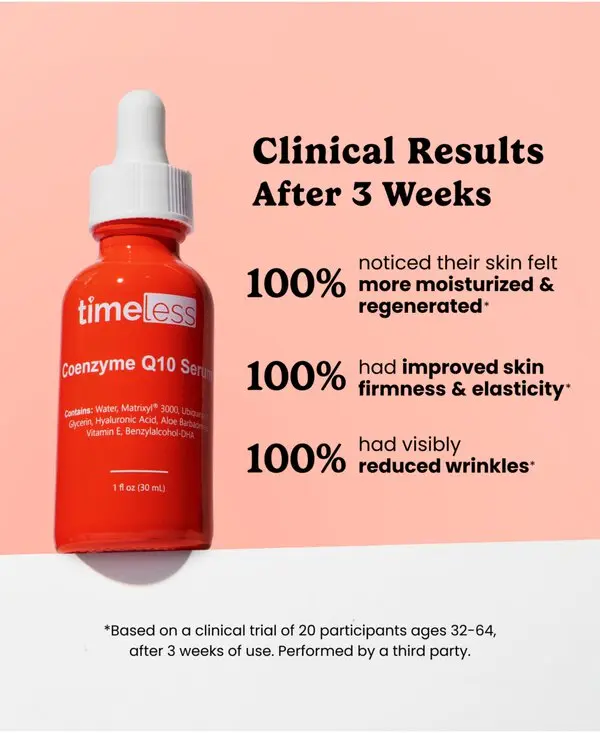 TIMELESS SKIN CARE Coenzyme Q10 + Peptides Serum - No Color